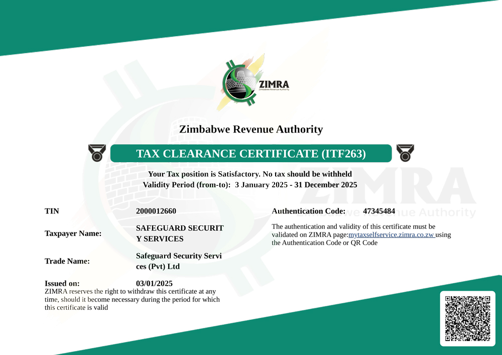 Payments – Safeguard Security Zimbabwe